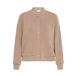 Allwetterjacke Fransa "Jacke FRAURORA", Damen, Gr. L, grau (desert taupe), Obermaterial: 53% Modal CMD. 41% Polyester PES. 6% Elasthan EL., Jacken