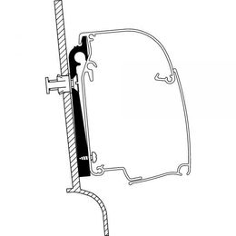 Thule Adapter f&uuml;r VW Westfalia, Omnistor Serie 5 und Markise 4200