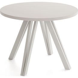ESSTISCH Ravero runder ausziehbarer, Kaschmir 100/100/77 cm