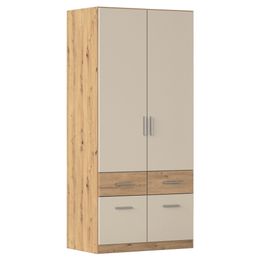 Dreht&uuml;renschrank Celle-Super Champagner/Eiche Artisan