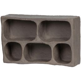 Wandregal Clay Grau