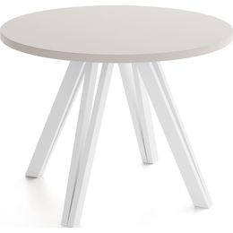 ESSTISCH Ravero runder ausziehbarer, Kaschmir 100/100/77 cm