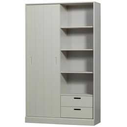 Schiebet&uuml;renschrank Mila Grau