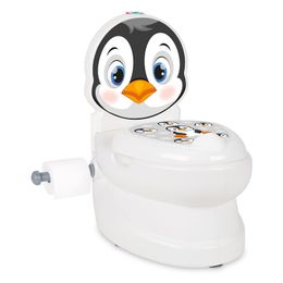 Jamara Meine kleine Toilette Pinguin mit Sp&uuml;lsound und Toilettenpapierhalter