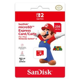 SanDisk microSD EXPRESS Card 256 GB Speicherkarte (passend f&uuml;r Nintendo Switch 2)