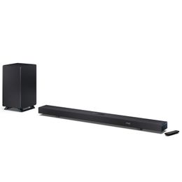 Sharp HT-SBW55121 Dolby Atmos Soundbar 5.1.2 kabelloser Subwoofer 650W Bluetooth, schwarz