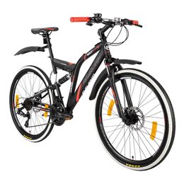Galano Volt DS Mountainbike Fully ab 160 cm Jugendfahrrad 26 Zoll Fahrrad 21 Gang MTB f&uuml;r Jungen und M&auml;dchen Jugendrad