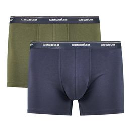 Herren Gro&szlig;e Gr&ouml;&szlig;en | Ceceba Doppelpack Pants aus Baumwolljersey mit Stretch Farbe gr&uuml;n Gr&ouml;&szlig;e: 8