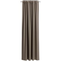 Neutex for you! Verdunkelungsvorhang NEUTEX FOR YOU "INSULA", braun (braungrau), Gardinen, 240cm, Multifunktionsband, 140cm, Polyester, Uni-Dimout f&uuml;r starke Verdunklung, nach Ma&szlig;, B:140cm H:240cm
