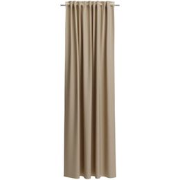 Neutex for you! Verdunkelungsvorhang NEUTEX FOR YOU "INSULA", beige (dunkelbeige), Gardinen, 220cm, Multifunktionsband, 140cm, Polyester, Uni-Dimout f&uuml;r starke Verdunklung, nach Ma&szlig;, B:140cm H:220cm