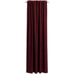 Neutex for you! Verdunkelungsvorhang NEUTEX FOR YOU "INSULA", rot (bordeaux), Gardinen, 245cm, Multifunktionsband, 300cm, Polyester, Uni-Dimout f&uuml;r starke Verdunklung, nach Ma&szlig;, B:300cm H:245cm