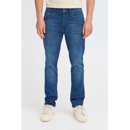 Slim-fit-Jeans Blend "BHTwister", Herren, Gr. 38, L&auml;nge 34, blau (denim middle blau), Denim/Jeans, 82% Baumwolle, 17% Polyester, 1% Elasthan, unifarben, Basic, normal normal, Jeans Slim-fit-Jeans, Jeanshose mit normalem Bund und schmalem Bein - Twister Fit