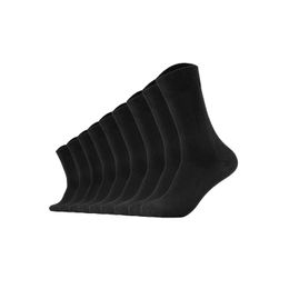Sneakersocken Camano "Socken 9er Pack", Damen, Gr. 43-46, schwarz, Obermaterial: 80% Baumwolle CO. 17% Polyamid PA. 3% Elasthan EL., Socken Sneakersocken