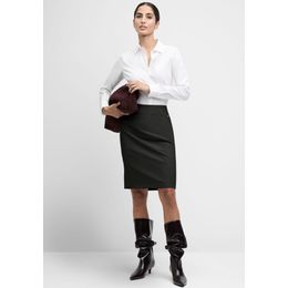Bleistiftrock Cinque "CICONS", Damen, Gr. 38, schwarz, Web, Obermaterial: 53% Polyamid, 43% Schurwolle, 4% Elasthan, unifarben, slim fit ca. Mitte Knie, R&ouml;cke Bleistiftrock, Mit Markenlabelpl&auml;ttchen