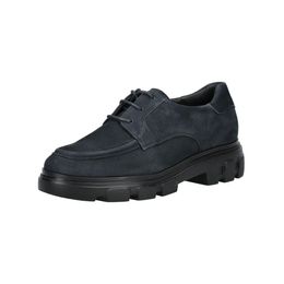 Schn&uuml;rschuh Paul Green "Paul Green Halbschuhe Nubukleder", Damen, Gr. 38,5, blau (ocean), Nubukleder, Schuhe Schn&uuml;rschuh