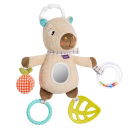 babyFEHN Greifspielzeug FEHN "Capybara Clara, Activity-Capybara", beige (beige, braun), Greifspielzeug, KinderB:17cm H:30cm, Pl&uuml;sch, B:17cm H:30cm
