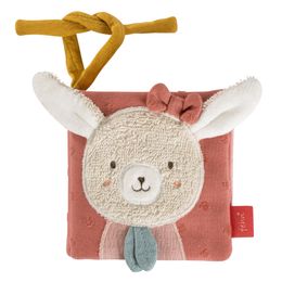 babyFEHN Stoffbuch FEHN "Hase", rosa, Lernspielzeug, KinderB:10,8cm H:10,8cm, Baumwolle, B:10,8cm H:10,8cm