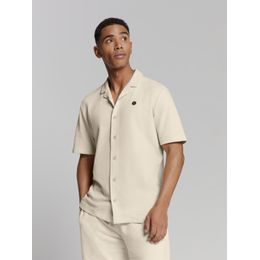 Langarmhemd NO EXCESS "NO EXCESS Jersey-Hemd", Herren, Gr. XL, Normalgr&ouml;&szlig;en, beige (beigemeliert), 73% Baumwolle, 27% Polyester, regular fit, Hemden