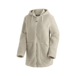 Fleecejacke Maier Sports "Cheviot W", Damen, Gr. 38, beige, 100% Polyester, Jacken Fleecejacke, atmungsaktives Damen Fleece, weiter Schnitt