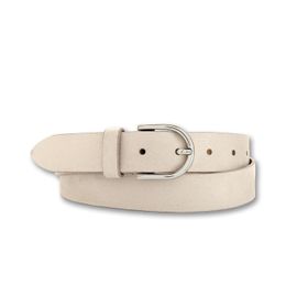 Bernd G&ouml;tz Lederg&uuml;rtel BERND G&Ouml;TZ "Lederg&uuml;rtel mit Velours und Designschlie&szlig;e", Damen, Gr. 110, beige (sand), Rindsleder, G&uuml;rtel Lederg&uuml;rtel