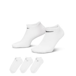 Funktionssocken Nike "U NK EVERYDAY LTWT NS 3PR 132", Damen, Gr. S (34/37), wei&szlig; (wei&szlig;, schwarz), Obermaterial: 66% Baumwolle, 32% Polyester, 2% Elasthan, Socken, f&uuml;r Training und Workout, mit schwei&szlig;ableitender Dri-FIT-Technologie
