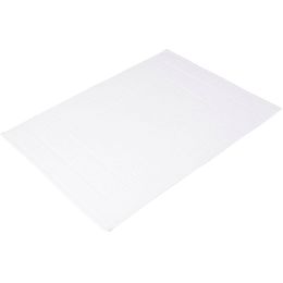 G&ouml;zze Badematte G&Ouml;ZZE "BIO Frottier" Gr. 3, wei&szlig;, H:7mm, Baumwolle (Bio-Baumwolle), Badematten, Badematte, Badvorleger, Frottier-Qualit&auml;t, mit Bord&uuml;re