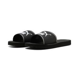 Badesandale Puma "PURECAT 20", Herren, Gr. 42, Puma schwarz, Puma wei&szlig;, Synthetik, bedruckt, Schuhe, leicht profiliertes Laufsohlenprofil, Obermaterial aus Synthetik