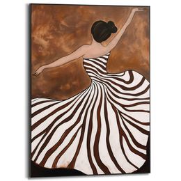 Poster Reinders "Tanzende Dame", braun (farbe bild(er): braun), B:50cm H:70cm T:1,6cm, Bilder, Poster, Hobbyraum - Braun - MDF - Frauen - 50x70 cm