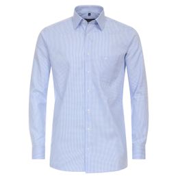 Businesshemd Casamoda "Casamoda Businesshemd kariert", Herren, Gr. 52, Normalgr&ouml;&szlig;en, blau (hellblau), 100% Baumwolle, kariert, comfort fit, Hemden