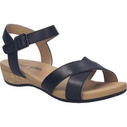 Sandale Josef Seibel "Fleur 05, schwarz", Damen, Gr. 37, schwarz, Obermaterial: 100% Rindsleder Leather cow., Schuhe Sandale