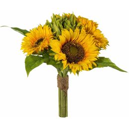 Kunstblume Creativ green, gelb, H:35cm, Kunststoff, Polyester, Kunstpflanzen