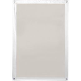 Dachfensterrollo LICHTBLICK ORIGINAL "Haftfix Hitzeschutz Verdunkelung" Gr. 2, beige, B:36cm H:71,5cm, Polyester, Rollos, mit Thermobeschichtung