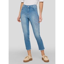 Jerseyhose Rabe "Hose", Damen, Gr. 44, Normalgr&ouml;&szlig;en, hellblau, 92%Baumwolle 6%Polyester 2%Elasthan, unifarben, skinny fit, Hosen Jerseyhose