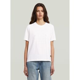 G-Star Raw T-Shirt G-STAR "Text Graphic T-Shirt", Damen, Gr. M, milk, Obermaterial: 100% Baumwolle, Shirts T-Shirt