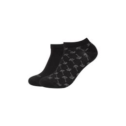 JOOP! Sneakersocken JOOP "2er Pack", Herren, Gr. 39-42, schwarz, 70% Baumwolle, 28% Polyester, 2% Elasthan, gemustert, Socken Sneakersocken, 2er Pack Hochwertige Baumwollqualit&auml;t f&uuml;r angenehmen Komfort