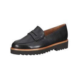 Slipper Paul Green "Paul Green Slipper Glattleder", Damen, Gr. 42, schwarz, Glattleder, Schuhe Slipper
