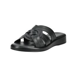 Gabor COMFORT Damen Pantolette "Gabor Comfort Pantoletten Glattleder", Gr. 38,5, schwarz, Glattleder, Schuhe