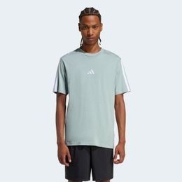 T-Shirt adidas Sportswear "M 3S SJ T B", Herren, Gr. XL, wosa, wei&szlig;, Obermaterial: 100% Baumwolle, Rundhals, Shirts T-Shirt, sportlicher Stil, mit 3-Streifen-Design, aufgesticktes Logo