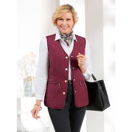 Steppweste CLASSIC, Damen, Gr. 40, rot (bordeaux), 100% Polyester, Wattierung:100% Polyester, unifarben, Westen Steppweste