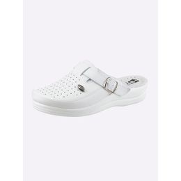 Clog Casual Looks, Damen, Gr. 36, wei&szlig;, Lederimitat, Schuhe Clog