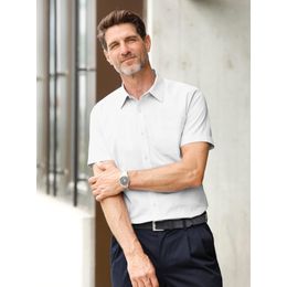 Kurzarmhemd Marco Donati, Herren, Gr. 39/40, Normalgr&ouml;&szlig;en, wei&szlig;, 100% Baumwolle, unifarben, klassisch, Hemden