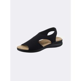 Sandale Casual Looks, Damen, Gr. 40, schwarz, Textil, Schuhe Sandale