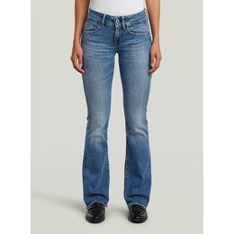 G-Star Raw Regular-fit-Jeans G-STAR "Midge Bootcut Jeans", Damen, Gr. 29, L&auml;nge 28, blau (faded lazurite blau), Obermaterial: 89% Baumwolle, 9% Polyester, 2% Elasthan, Jeans
