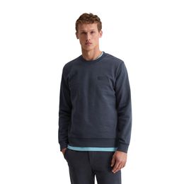 Marc O'Polo Sweatshirt MARC O'POLO "aus weichem Bio-Baumwoll-Sweat", Herren, Gr. M, schwarz navy, Obermaterial: 100% Baumwolle, unifarben, Rundhals, Sweatshirts Sweatshirt