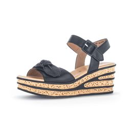 Gabor Damen Keilsandalette "Keilsandalette", Gr. 37,5, schwarz, Schuhe