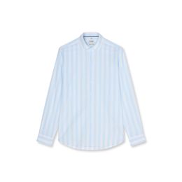 OLYMP Herren Businesshemd "OLYMP Level Five garment washed, Body Fit, Kent"hellblau, Gr. 38, 100% Baumwolle, Hemden