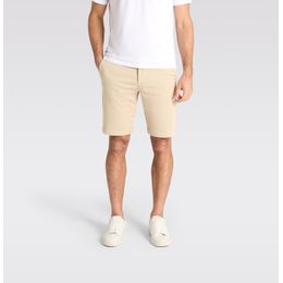 Chinoshorts MAC "JOG'N Shorts", Herren, Gr. 32, N-Gr, beige (smoothly beige), Web, Obermaterial: 69% Baumwolle, 29% Polyester, 2% Elasthan, bequem kniefrei, Hosen Chinoshorts, Bequemer, elastischer Bund