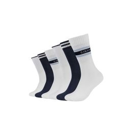 Socken s.Oliver "essentials 6er Pack", Damen, Gr. 35-38, schwarz saphire, 47% Baumwolle, 20% Baumwolle, 29% Polyester, 3% Elasthan, 1% Polyamid, gestreift, Socken Socken, 6er Pack, mit RCS-zertifizierter recycelter Baumwolle