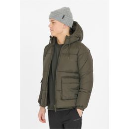Outdoorjacke LES'ARCS "Mackod", Kinder, Gr. 164, dunkelgrau, 100% Polyamid, unifarben, normal, ohne Ausschnitt, Jacken Outdoorjacke, mit wasserabweisender Beschichtung