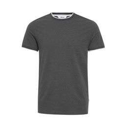 !Solid Rundhalsshirt SOLID "Rundhalsshirt SDSaul", Herren, Gr. XL, grau (dar grau m), Obermaterial: 70% Baumwolle CO. 30% Polyester PES., Shirts Rundhalsshirt